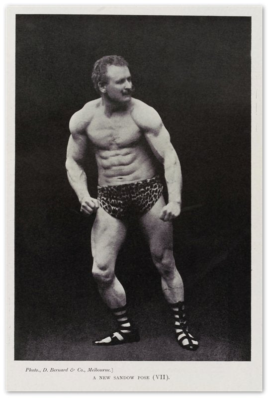 Affiche d'Eugen Sandow, culturiste victorien, photo vintage Impression