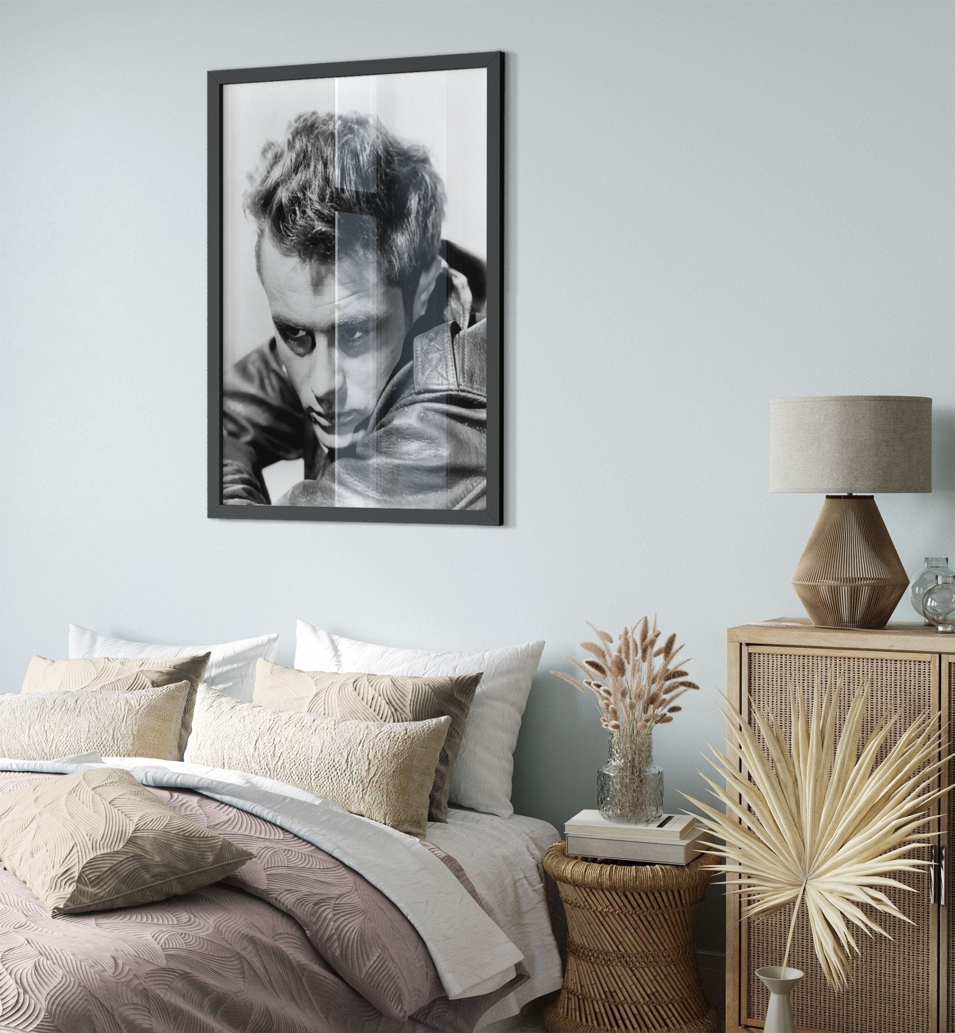 James Dean Framed, Hollywood Legend, Vintage Photo - Iconic James Dean