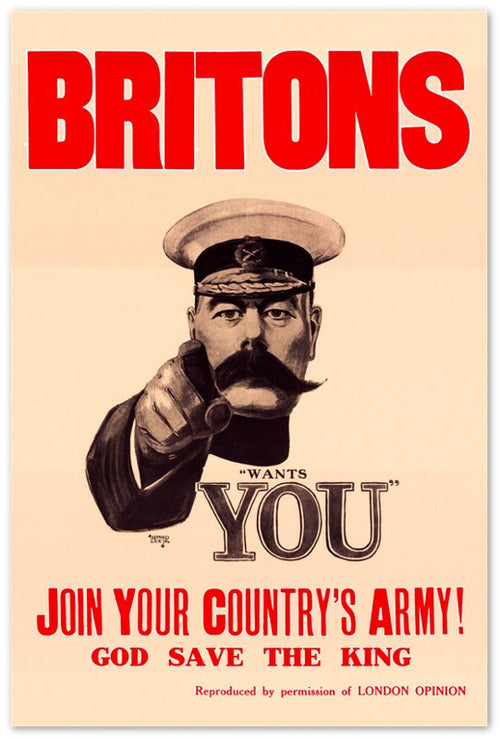 Lord Kitchener Poster, World War 1 Poster Print, Vintage Uk World War